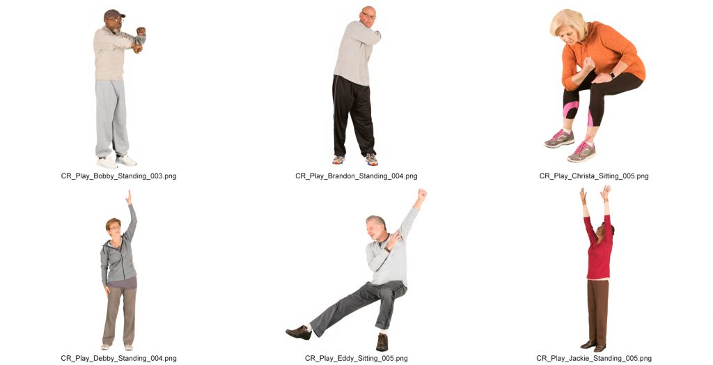 2d Cut Out People Play v.7 | CadRender Store